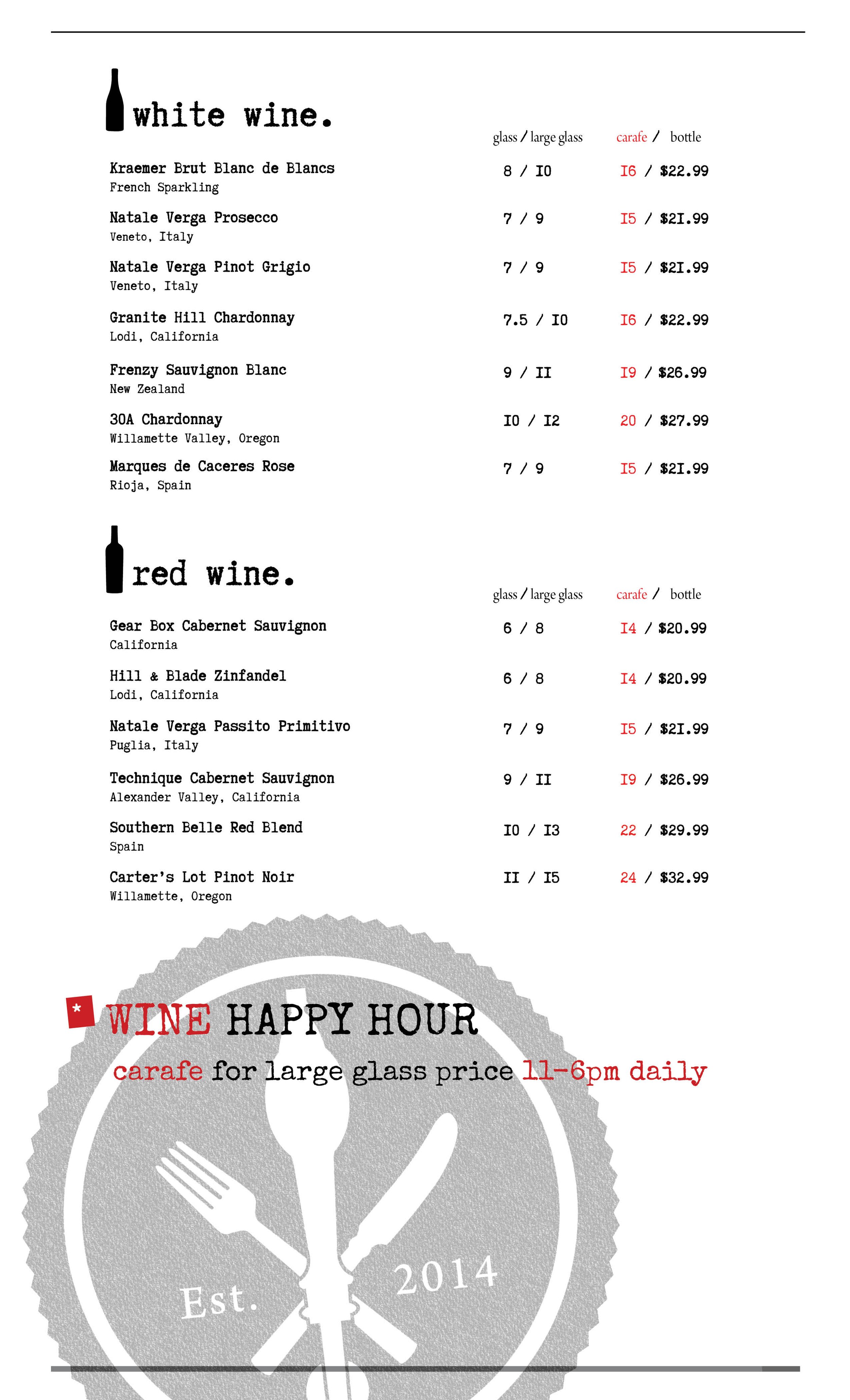 FWB - Drinks — The Craft Bar