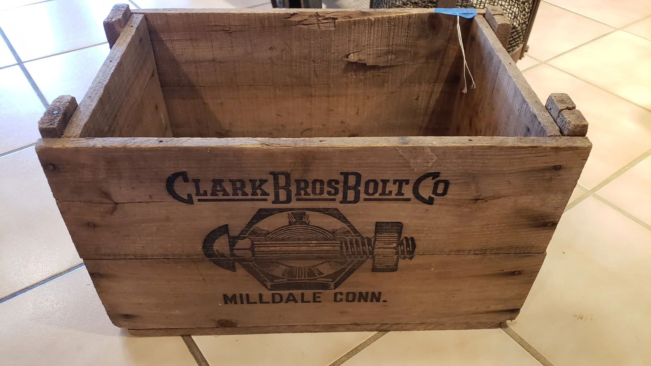 Antique Bolt Crate — Coastal Magpie