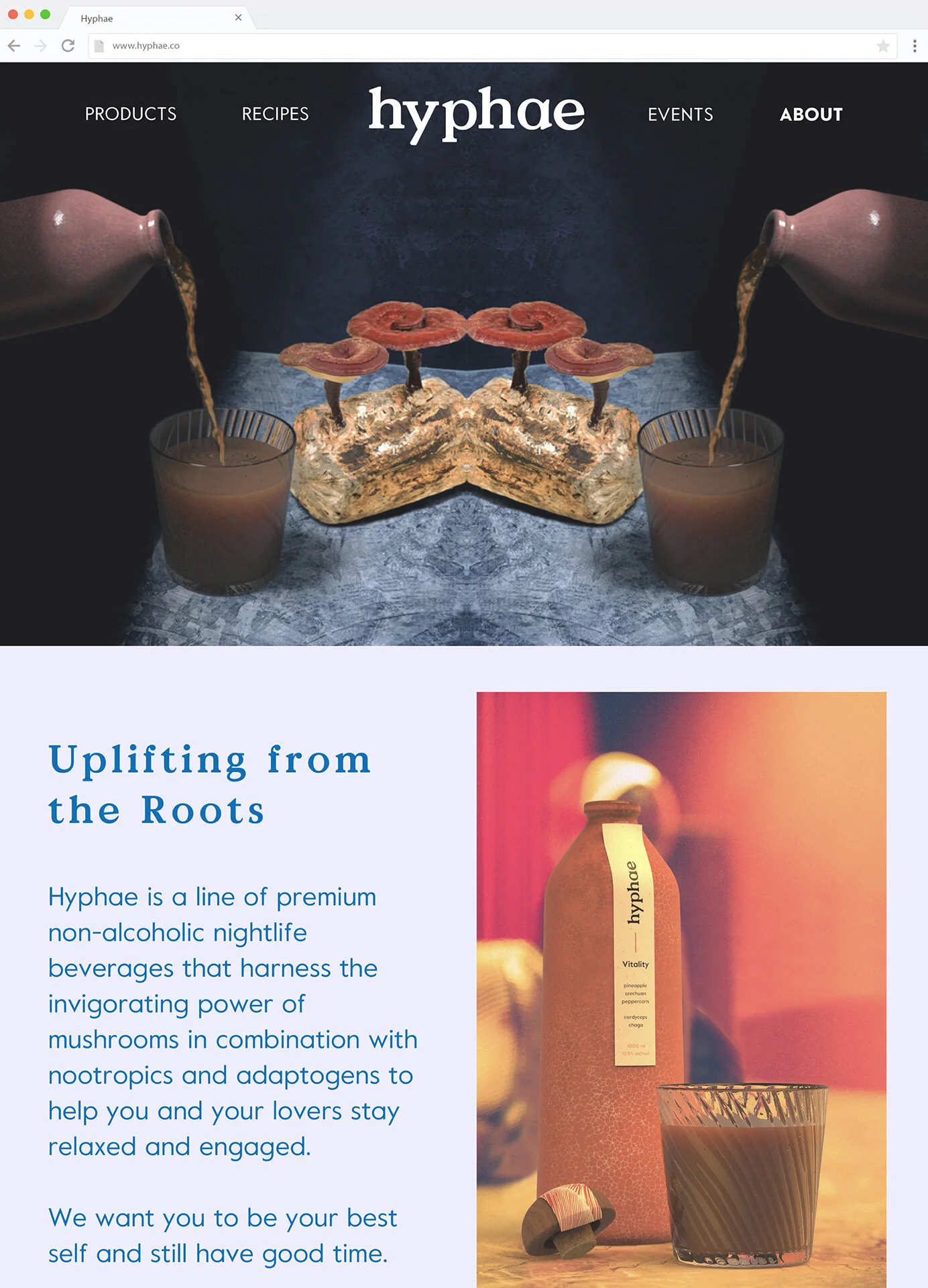 Hyphae: a Non-alcoholic Beverage that Harnesses the Power of Mushrooms