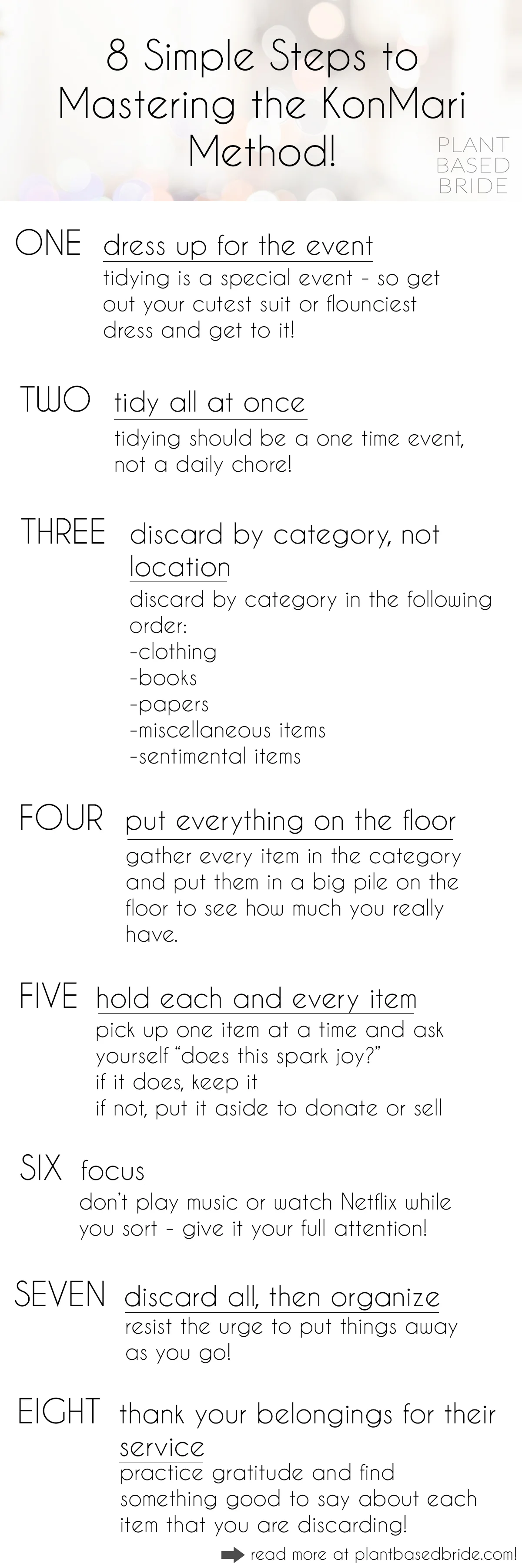 How To Minimize Your Belongings Using the KonMari Method! — Plant Based ...