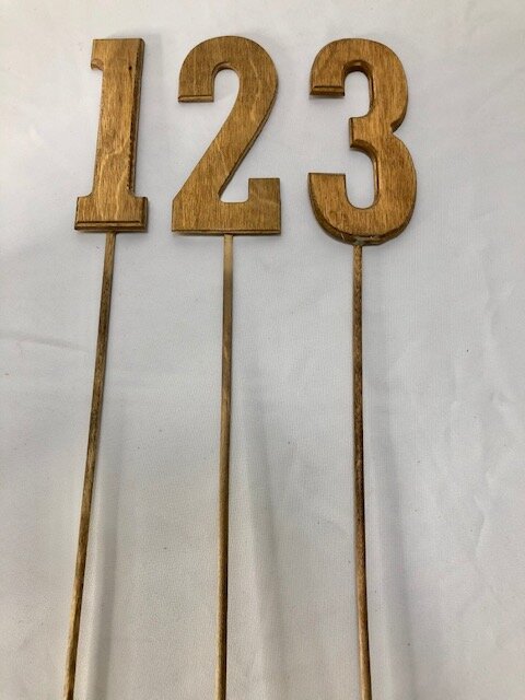 Easels & Table Numbers — Celebration Set Ups