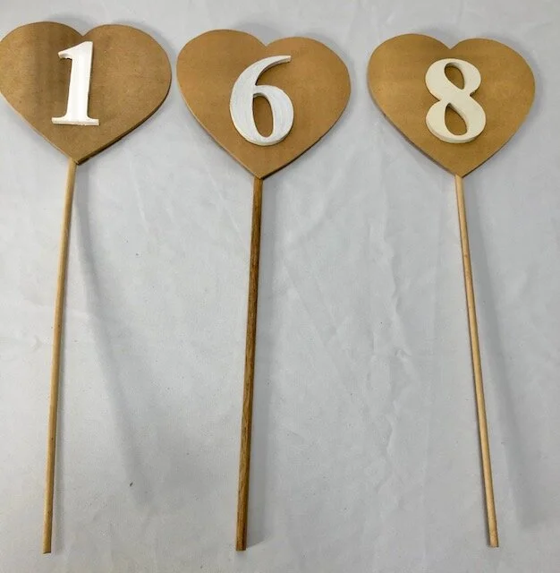 Easels & Table Numbers — Celebration Set Ups