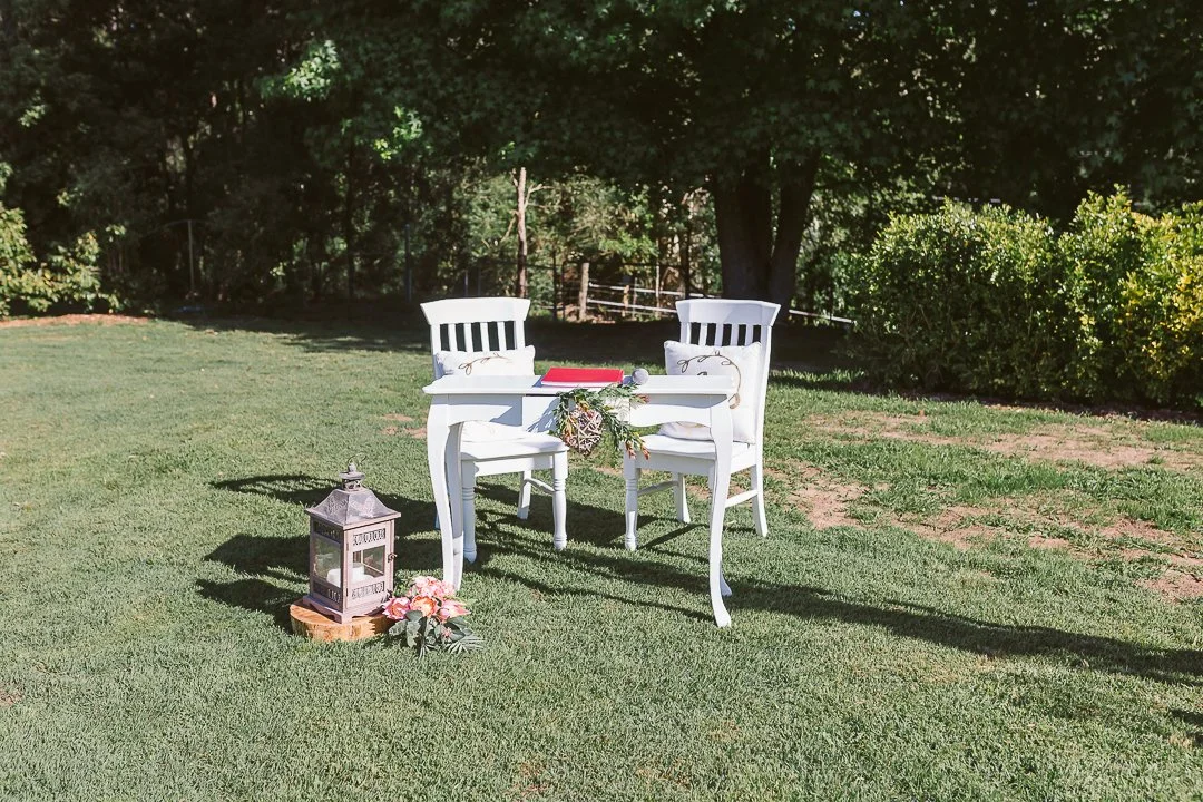 Signing table decor — Celebration Set Ups