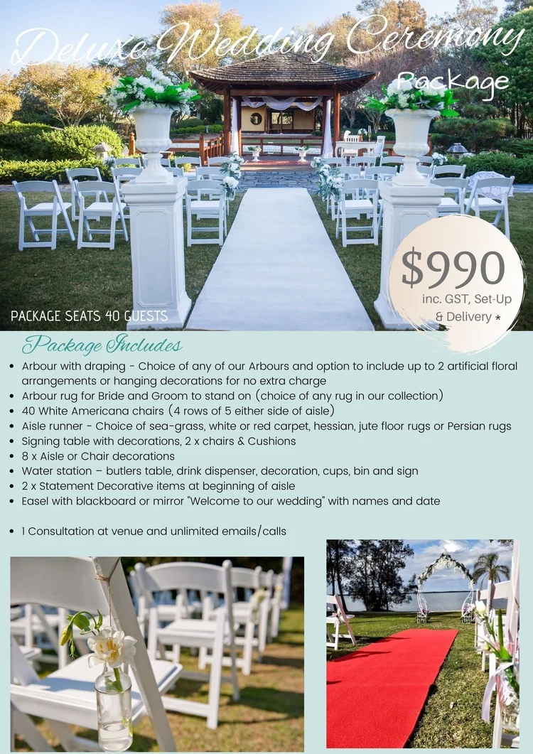 Wedding Ceremony Packages — Celebration Set Ups