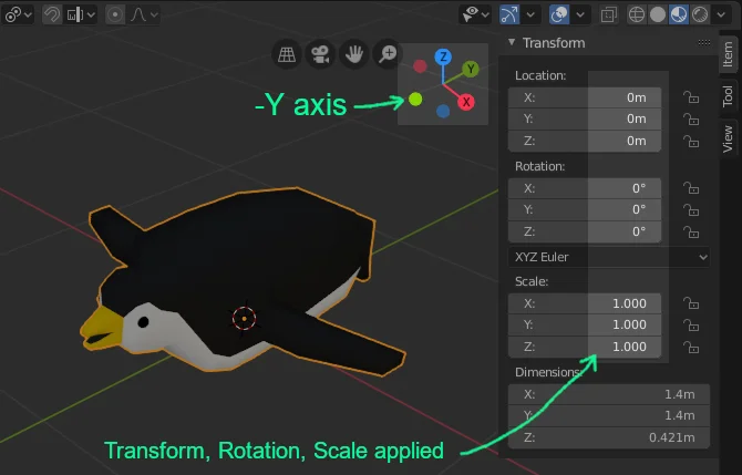 Blender to Unity Export - Correct Scale/Rotation — Immersive Limit
