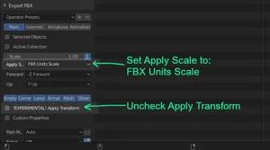 Blender to Unity Export - Correct Scale/Rotation — Immersive Limit