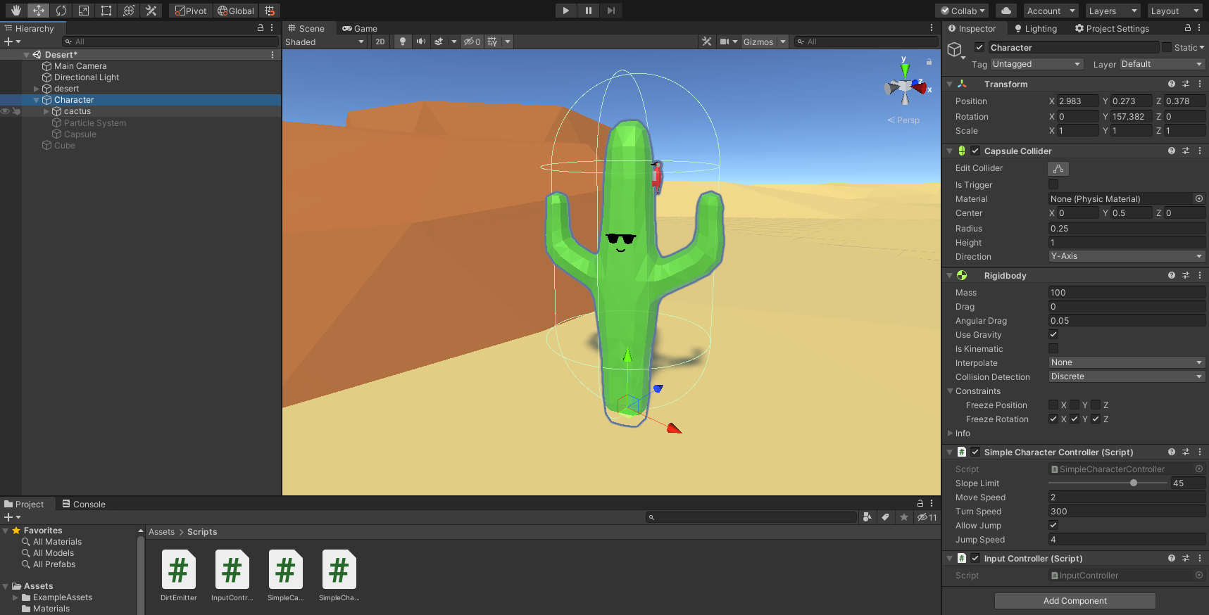Simple Character Controller for Unity — Immersive Limit