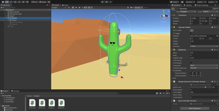 Simple Character Controller for Unity — Immersive Limit
