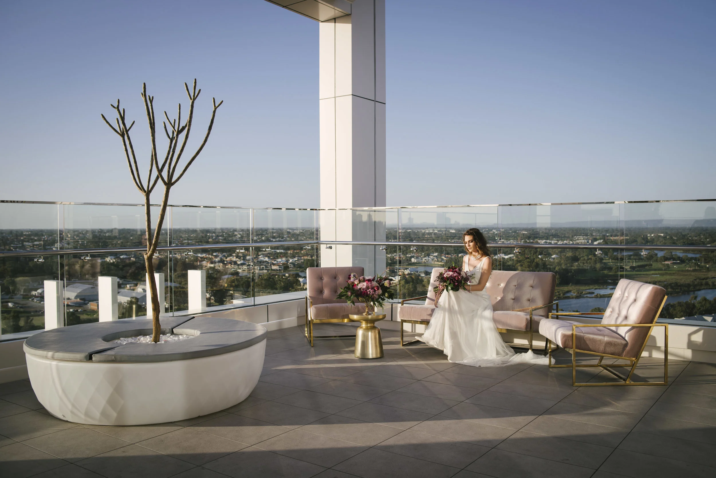 The Wedding Network | Sky High Glamour Styled Shoot | Aloft Perth ...