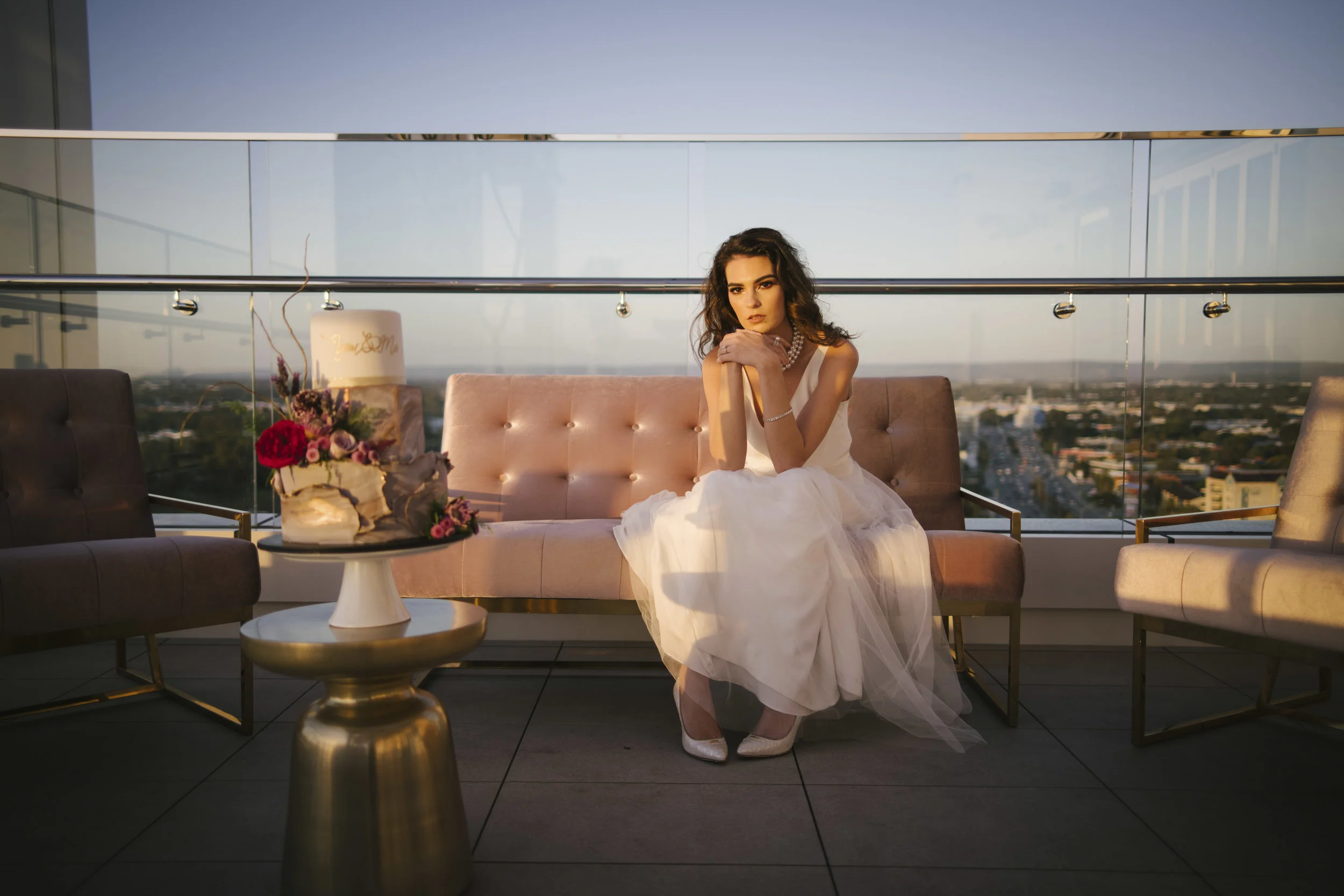 The Wedding Network | Sky High Glamour Styled Shoot | Aloft Perth ...