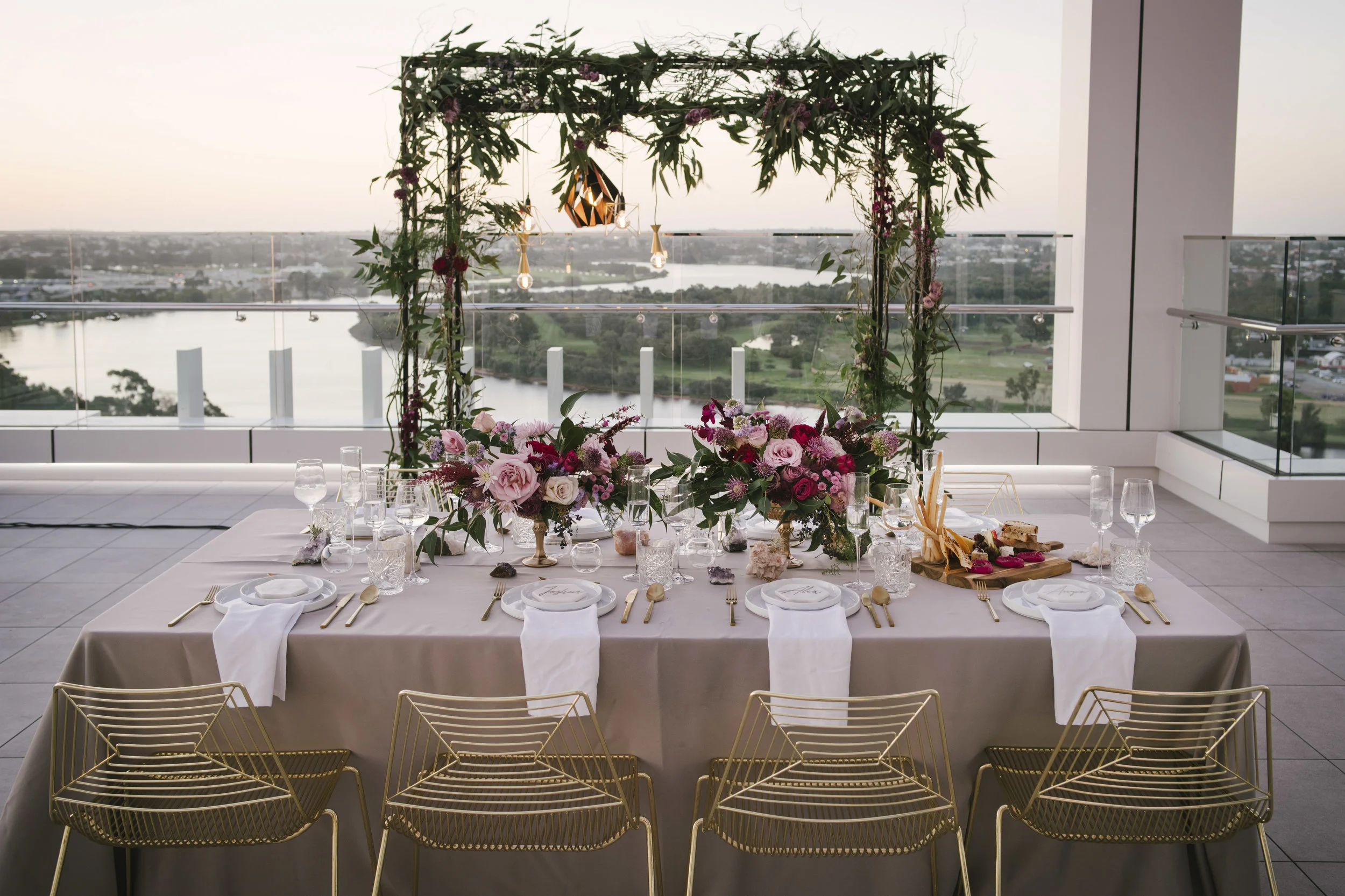 The Wedding Network | Sky High Glamour Styled Shoot | Aloft Perth ...