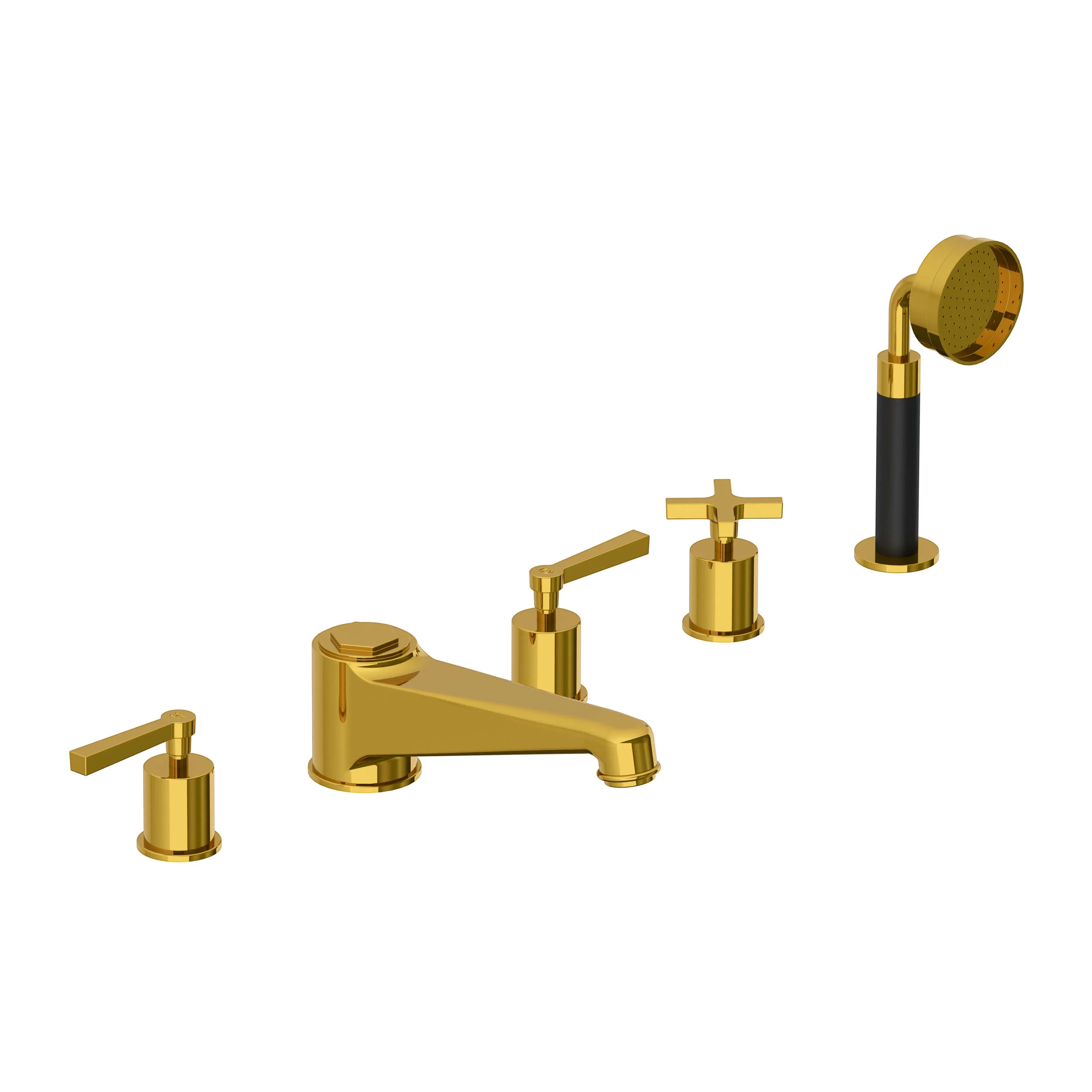 JL 1262 Janey Mac lever five hole bath filler with diverter & pull out ...