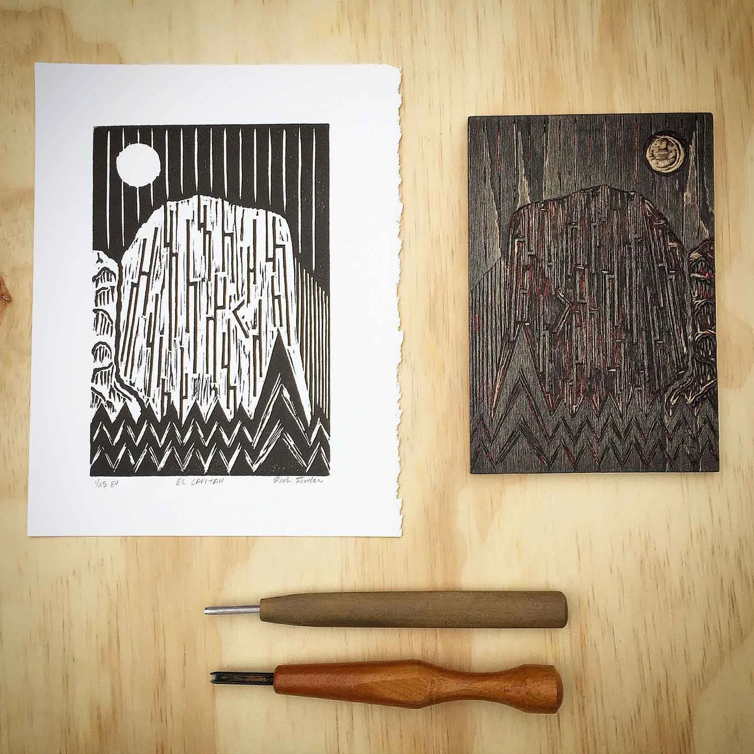 Linocut Prints, Woodcuts and Modern Travel Block Prints — Linocut ...