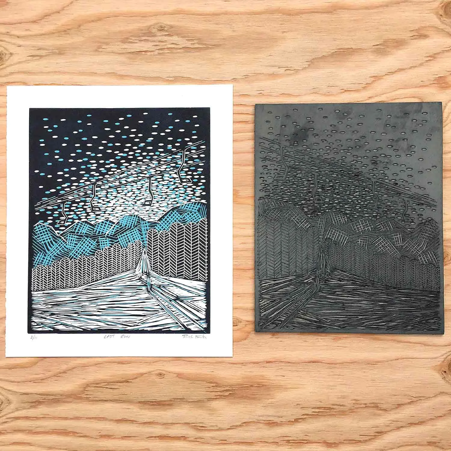 Linocut Prints, Woodcuts and Modern Travel Block Prints — Linocut ...