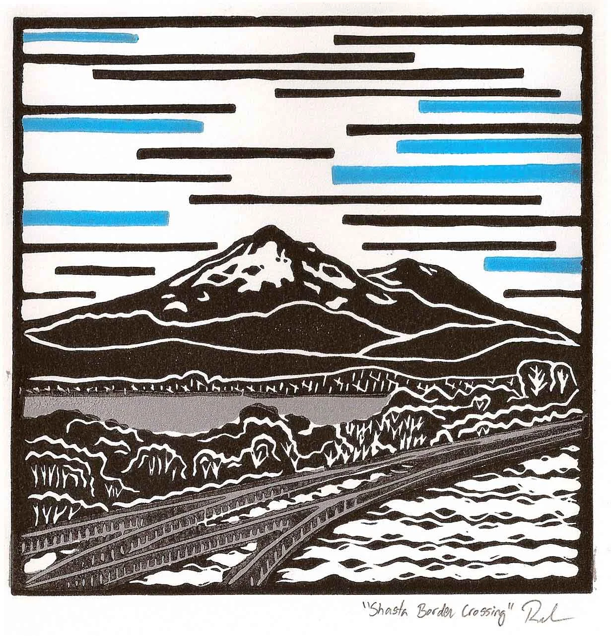 Linocut Prints, Woodcuts and Modern Travel Block Prints — Linocut ...