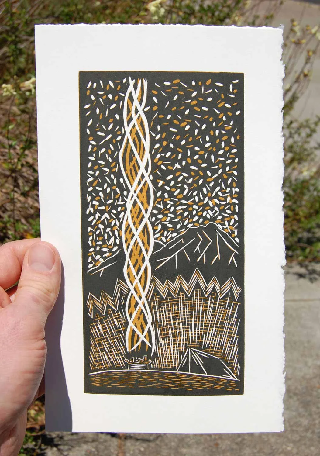 Linocut Prints, Woodcuts and Modern Travel Block Prints — Linocut ...