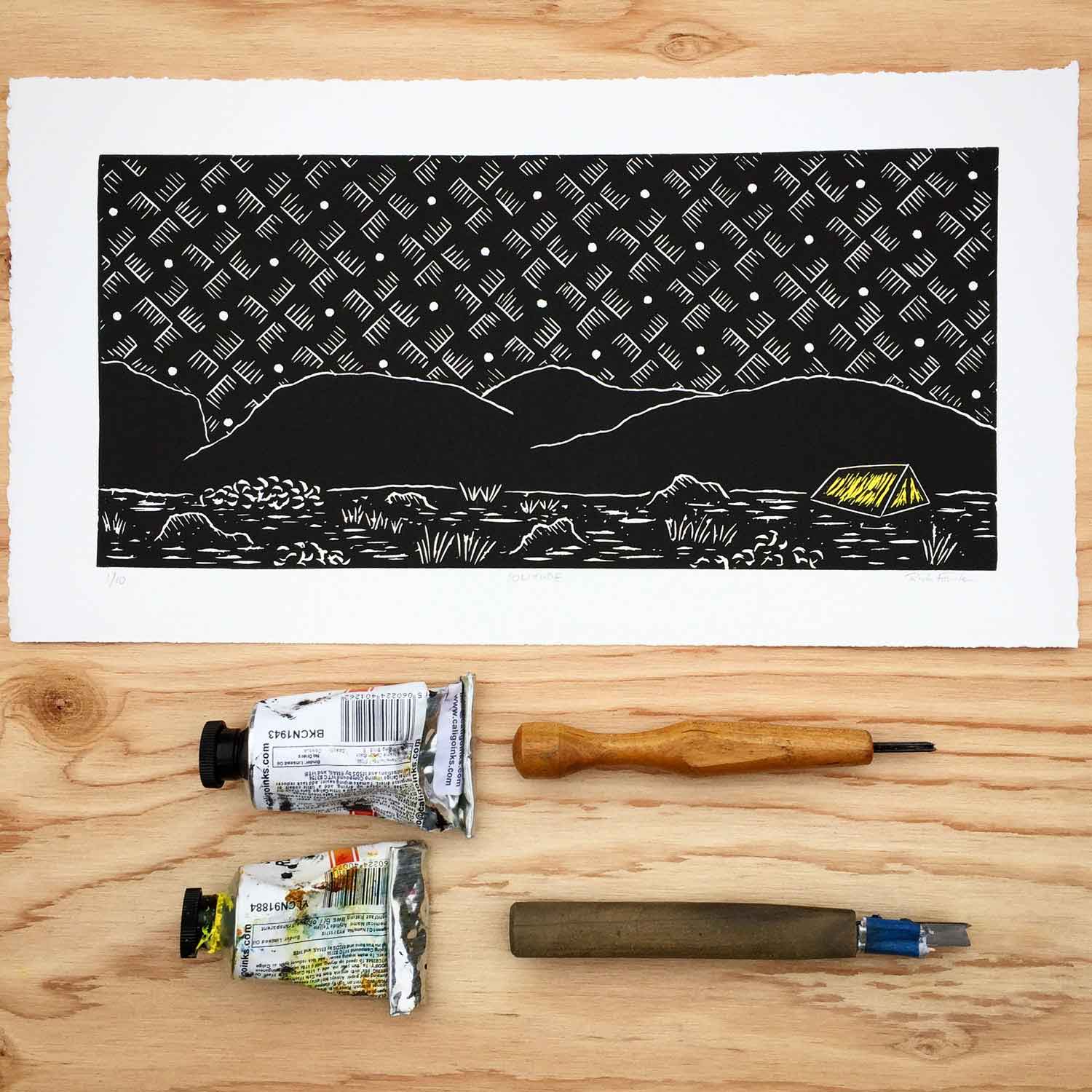 Linocut Prints, Woodcuts and Modern Travel Block Prints — Linocut ...