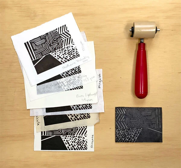 Choosing Good Papers for Hand Printing Linoleum Blocks — Linocut Artist ...