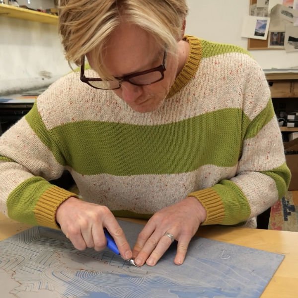 About Linocut Artist and Printmaker — Linocut Artist | Boarding All Rows