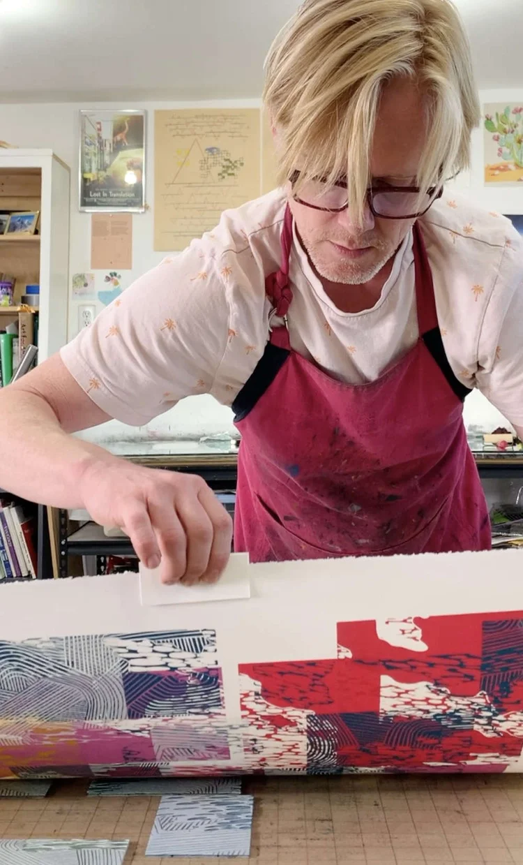 About Linocut Artist and Printmaker — Linocut Artist | Boarding All Rows