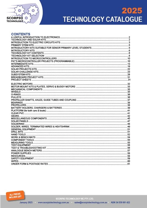 Catalogues — Scorpio Technology