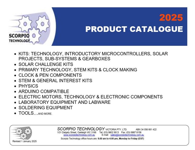 Catalogues — Scorpio Technology