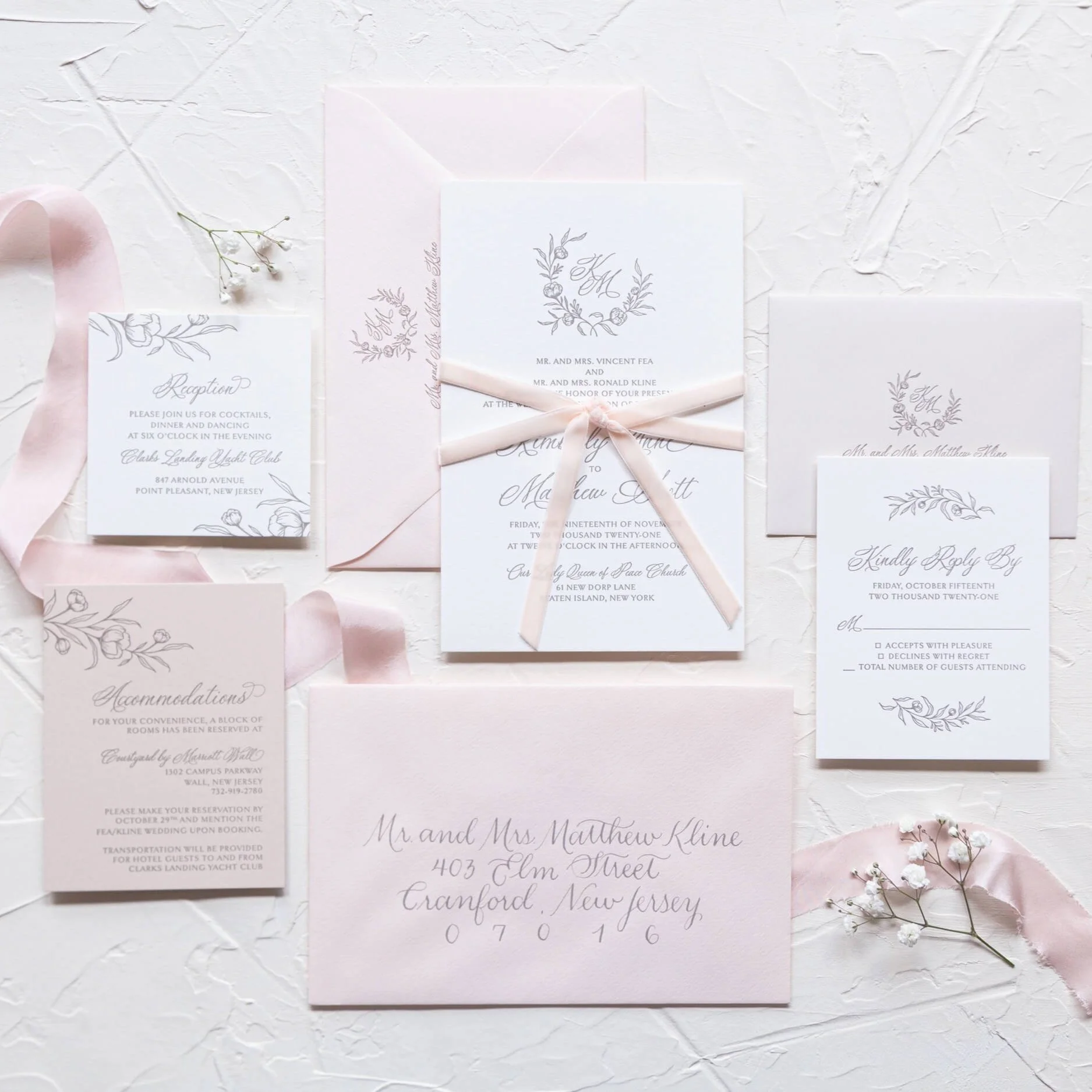 Custom Wedding Invitation Design & Letterpress Printing