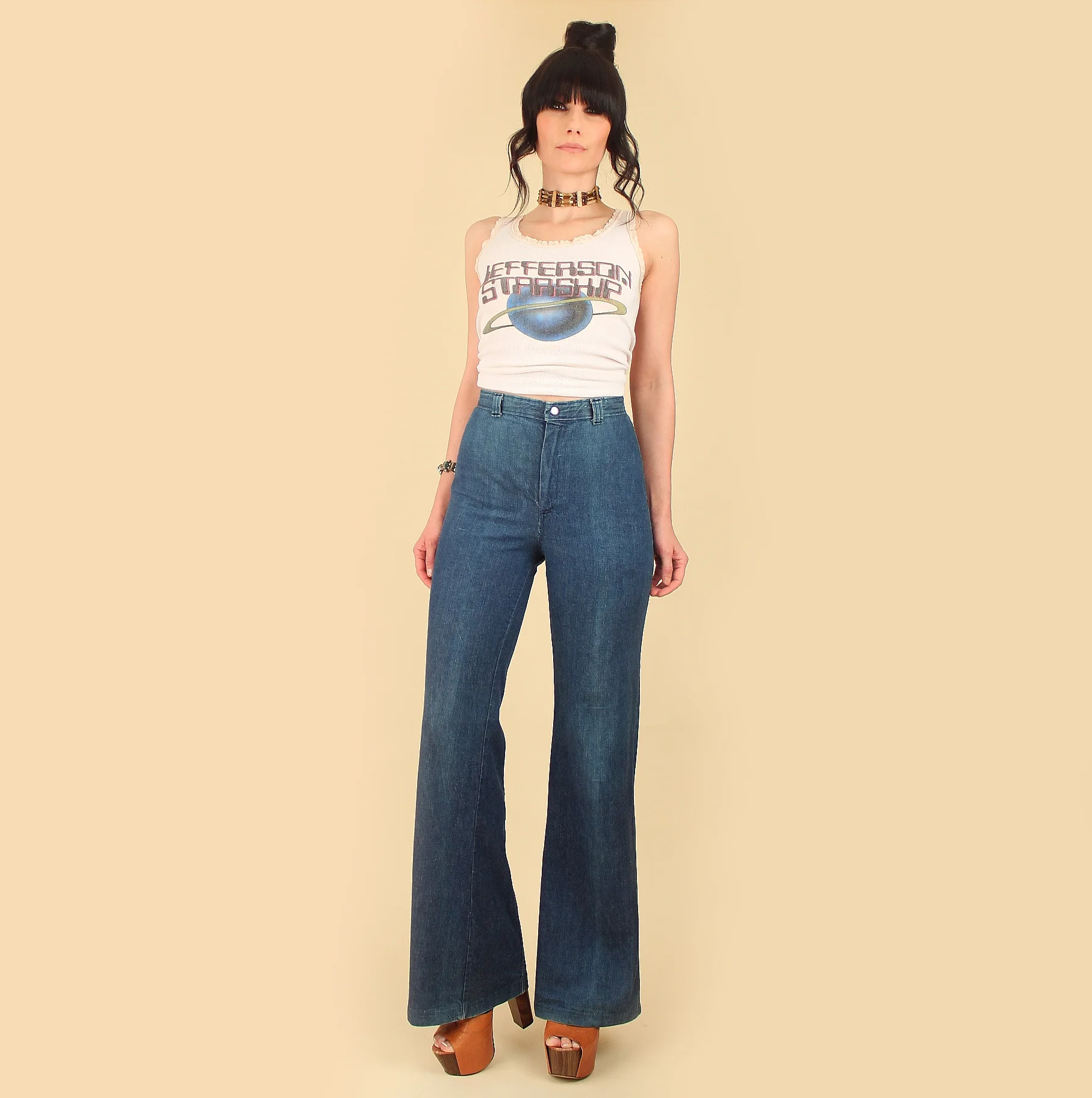RARE ViNtAgE DITTOS Jeans // Saddleback // High Waisted Bell Bottoms ...