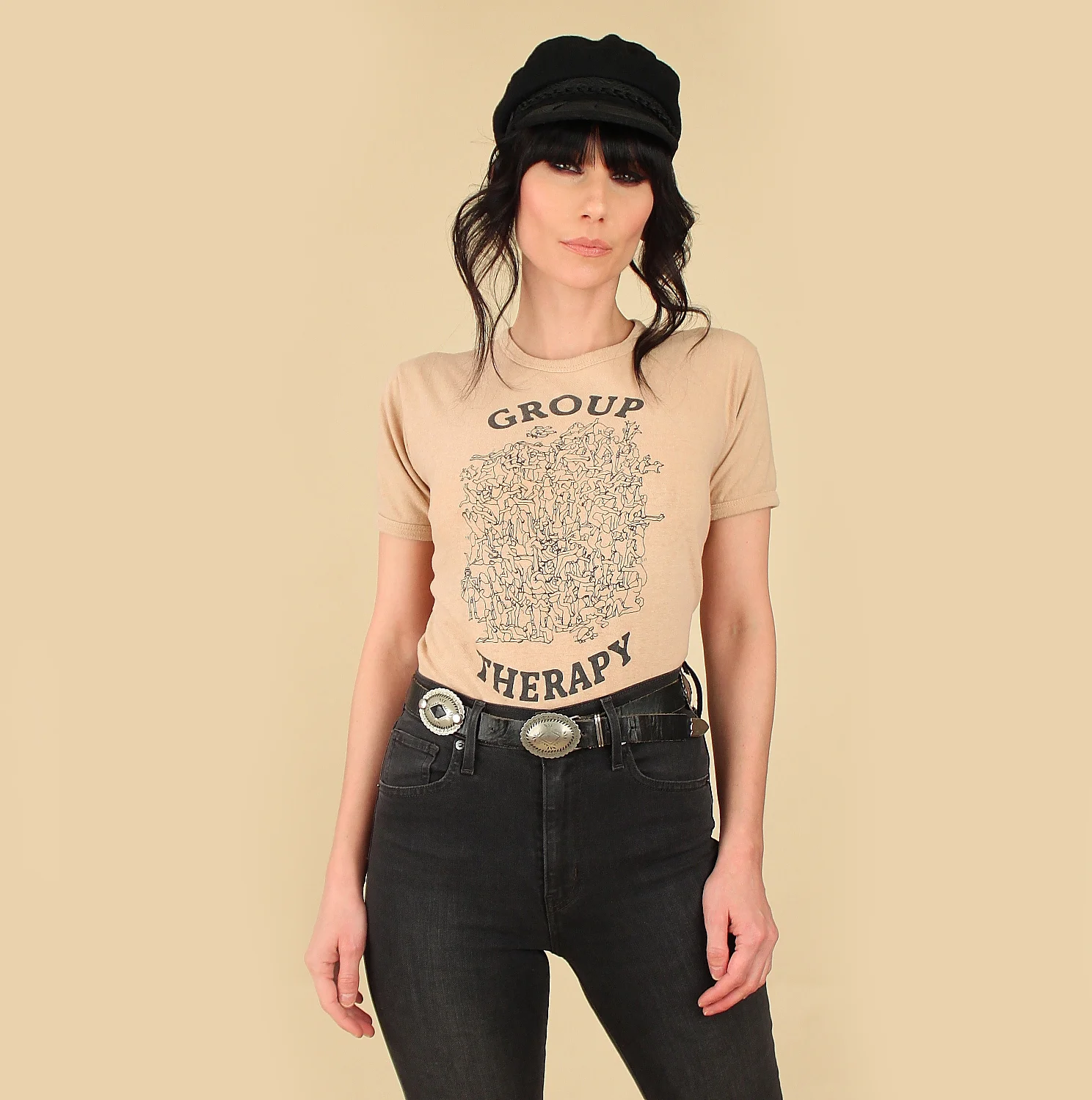 Vintage 70's Group Therapy Free Love Novelty T Shirt — Hellhound Vintage