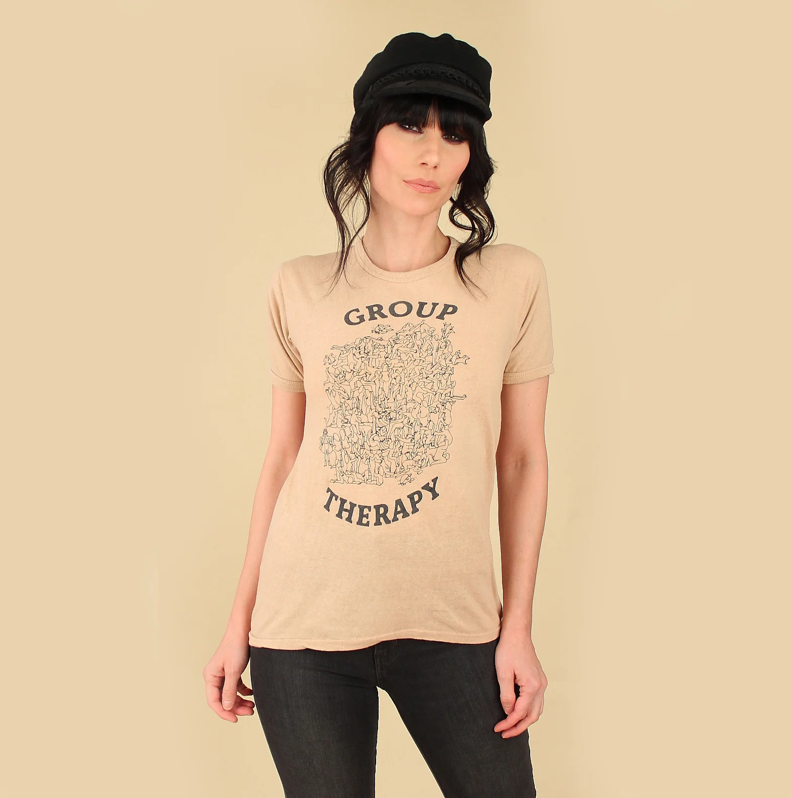 Vintage 70's Group Therapy Free Love Novelty T Shirt — Hellhound Vintage