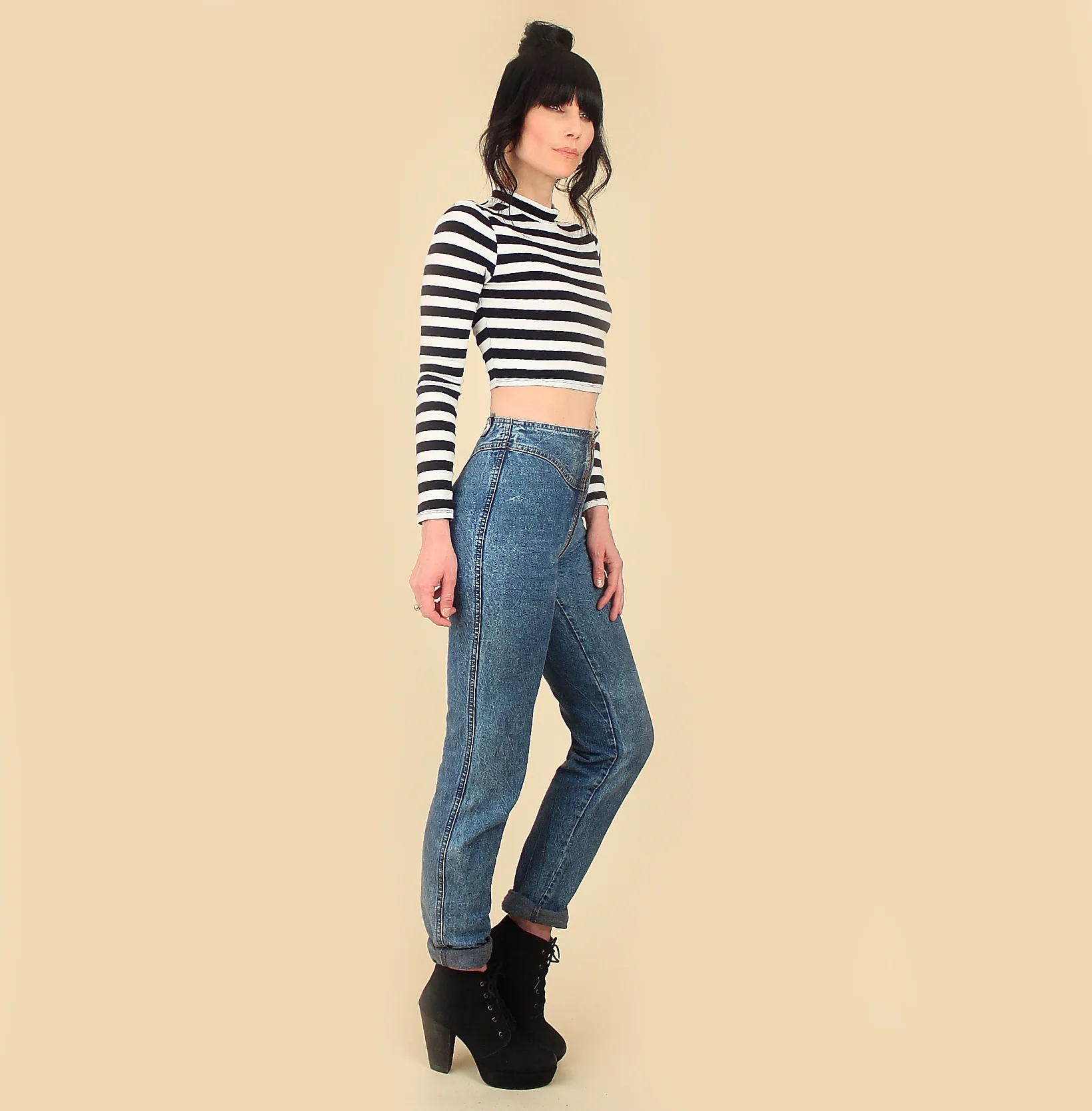 ViNtAgE 1980's Zip Around Jeans // RARE Original Denim Zipper Jeans ...