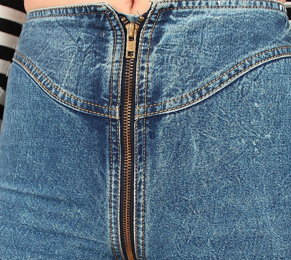 ViNtAgE 1980's Zip Around Jeans // RARE Original Denim Zipper Jeans ...