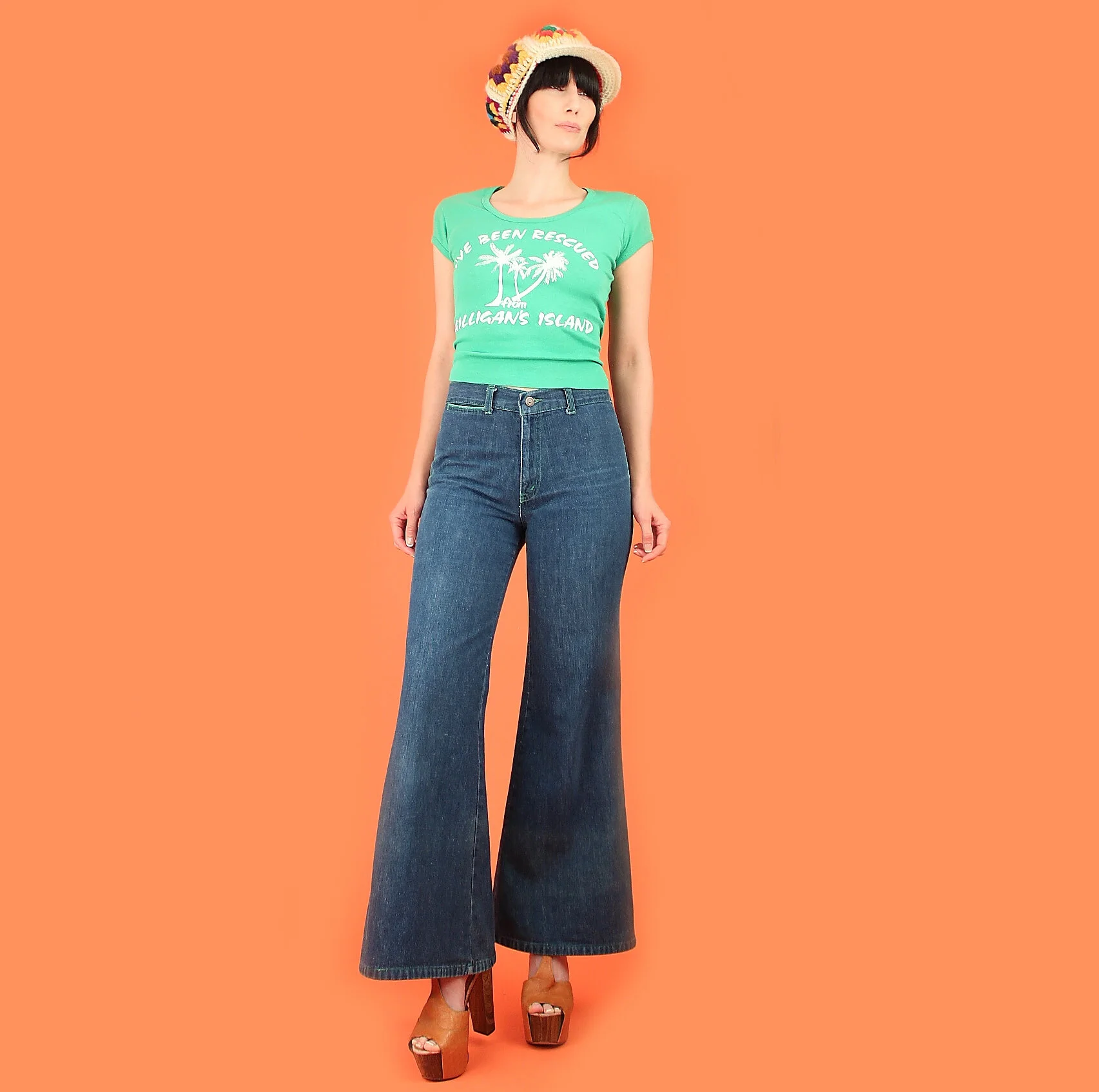Vintage 70s High Waisted Bell Bottom Jeans // by Love n Stuff ...