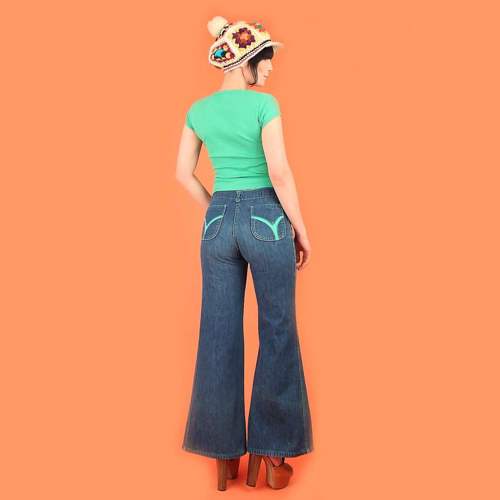 Vintage 70s High Waisted Bell Bottom Jeans // by Love n Stuff ...