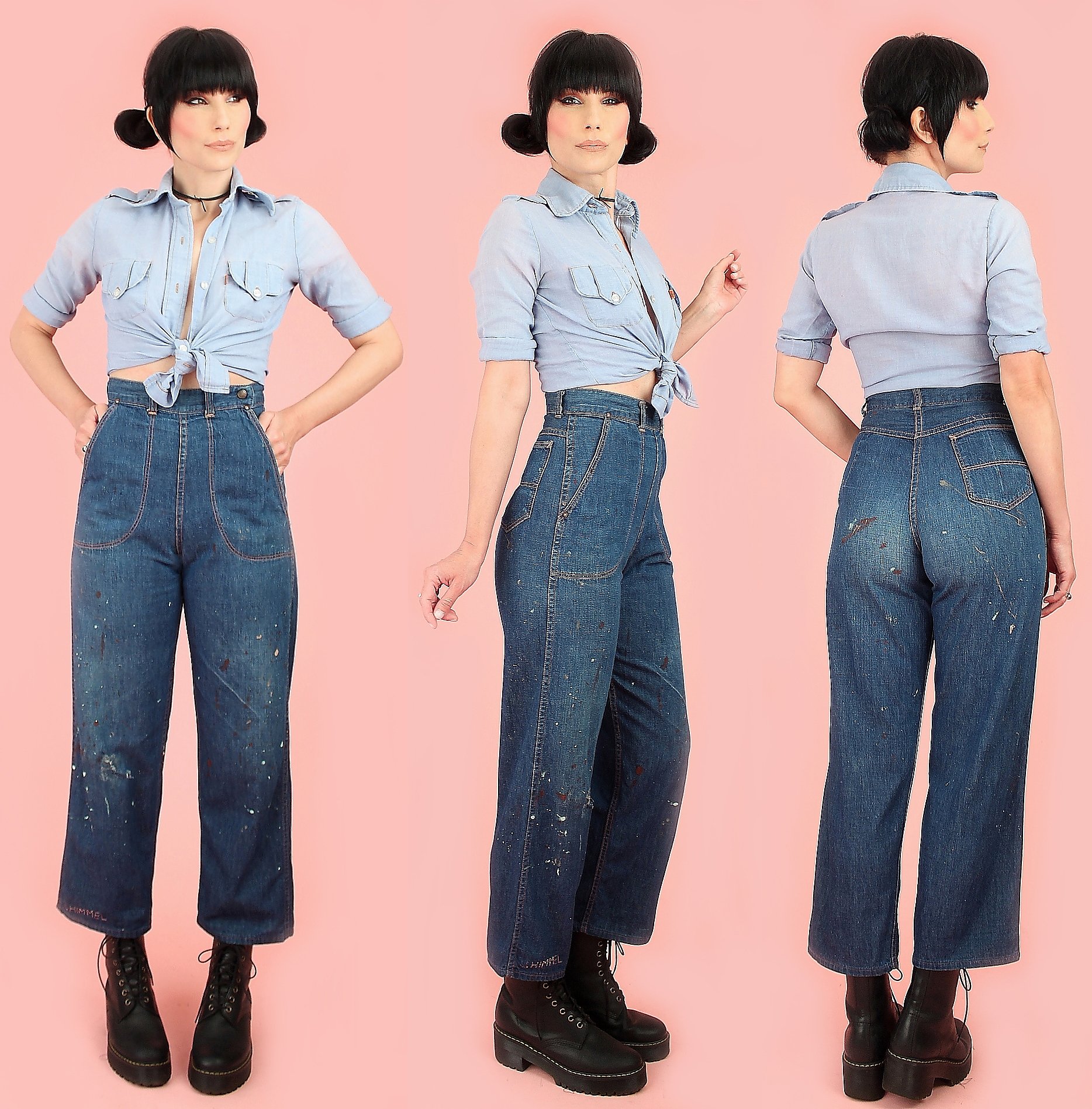 RARE ViNtAgE DITTOS Jeans // Saddleback // High Waisted Bell Bottoms ...