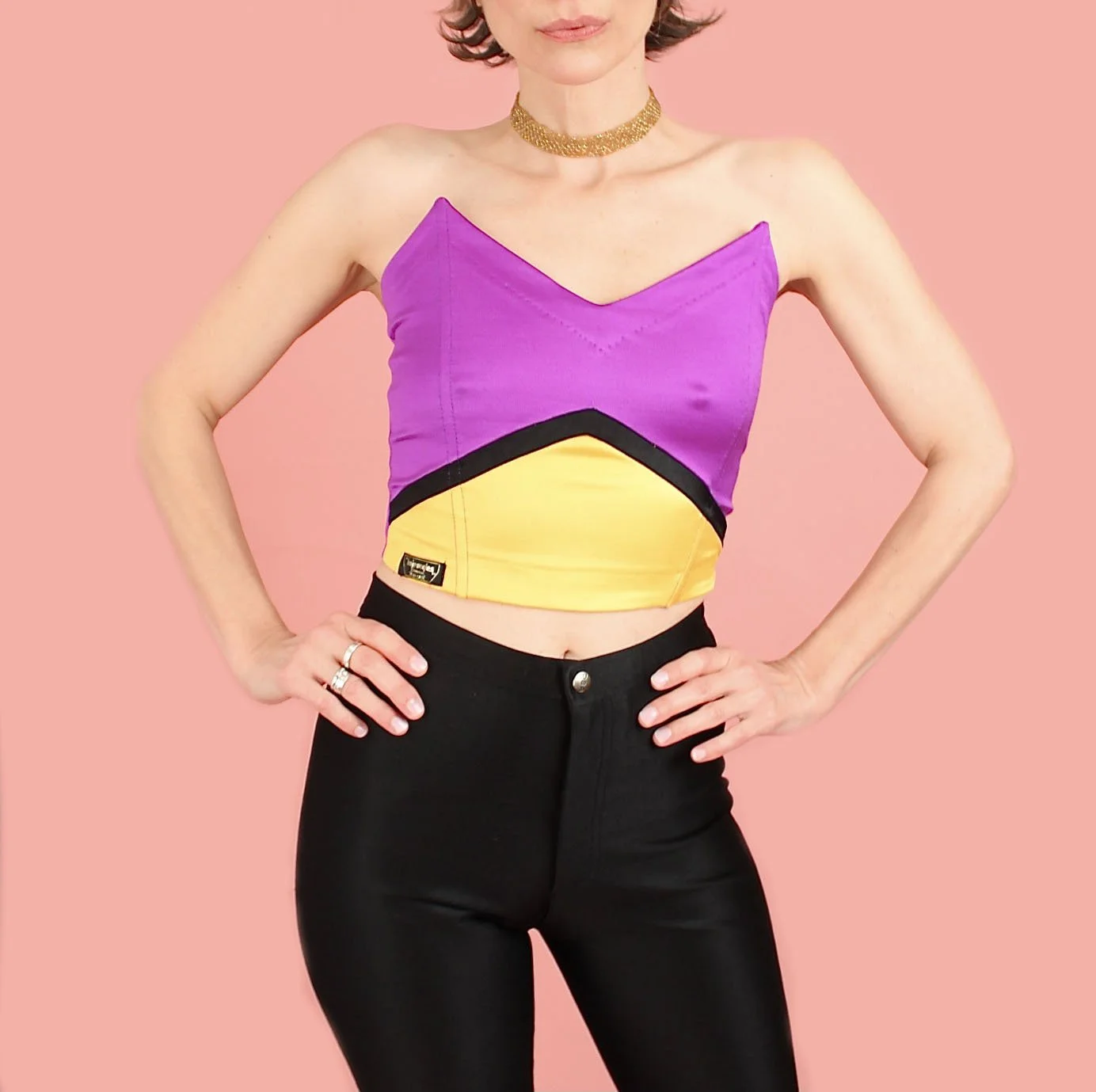 Deadstock Disco Shimmer Halter Top // by BoJeangles Skin-ease ...
