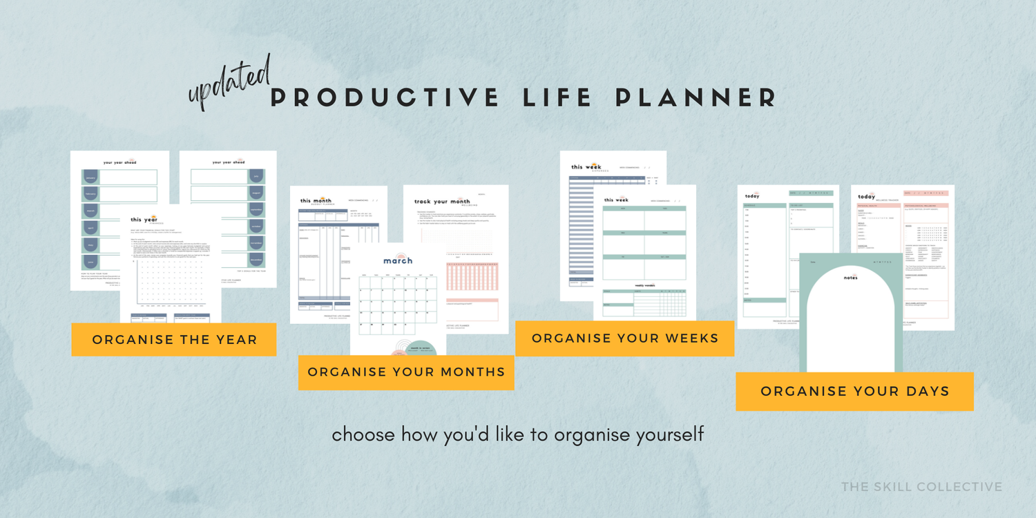 The Skill Collective- Get organised with the Productive Life Planner