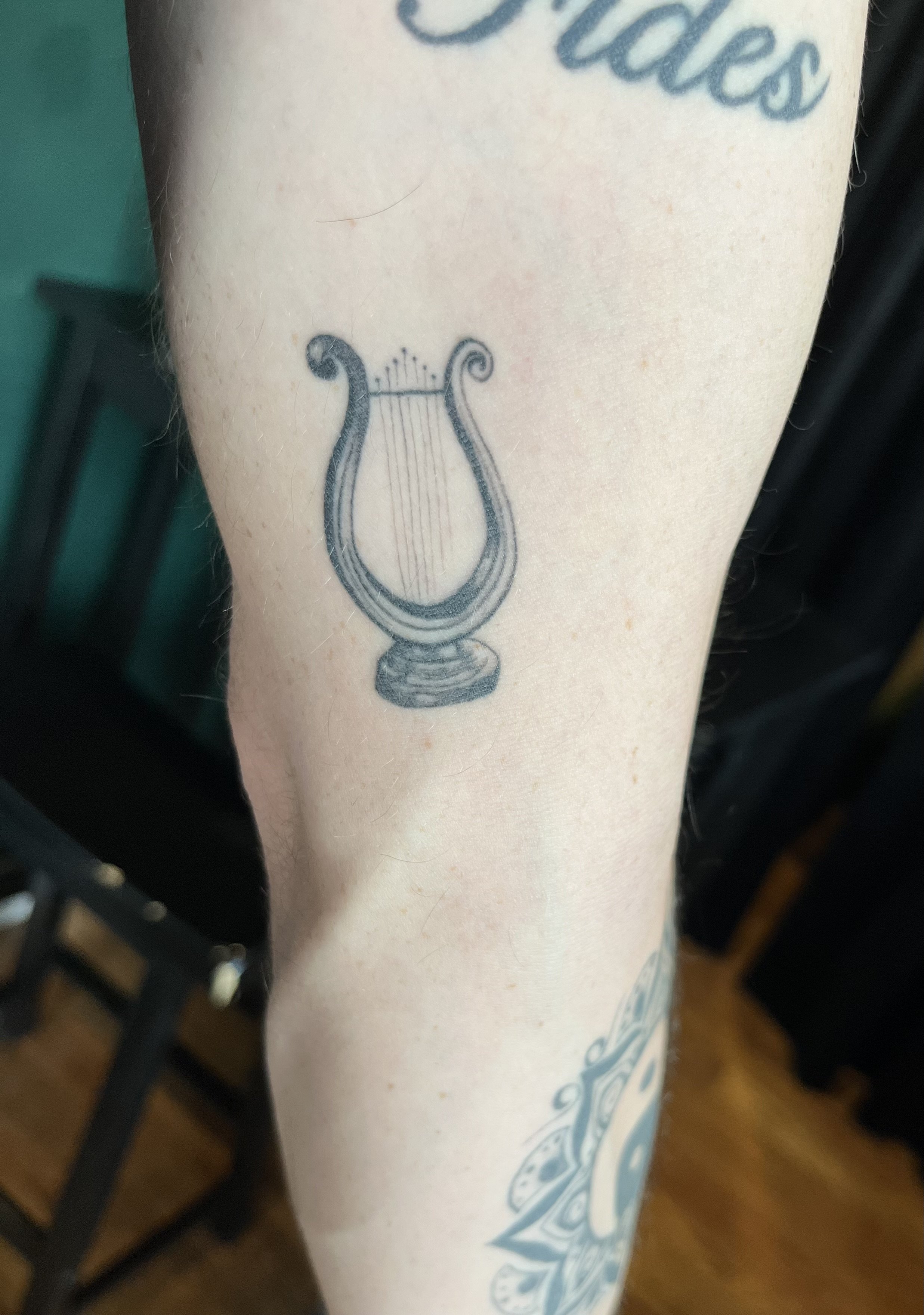 Apollo Lyre Tattoo