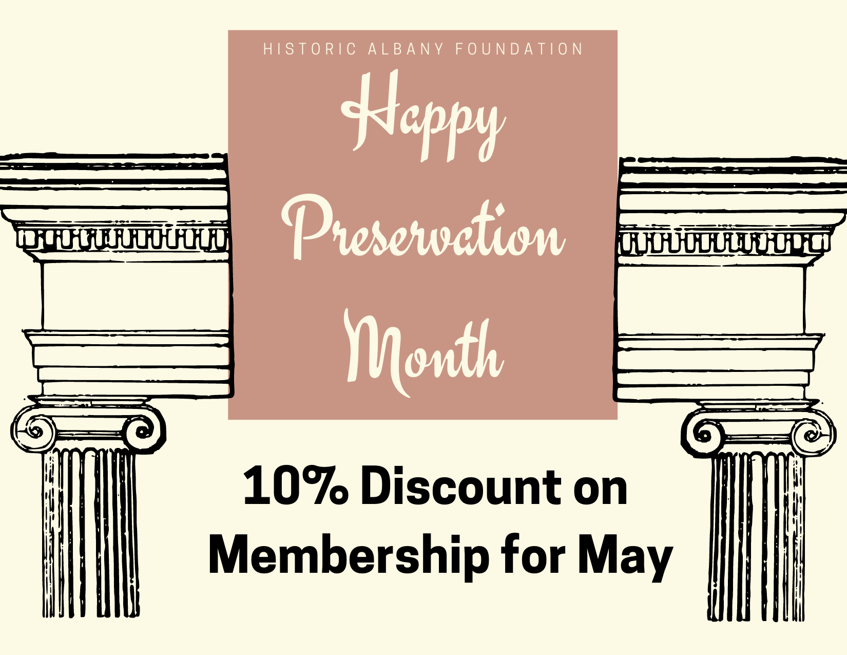 10% Discount on Membership for Preservation Month! — Historic Albany ...