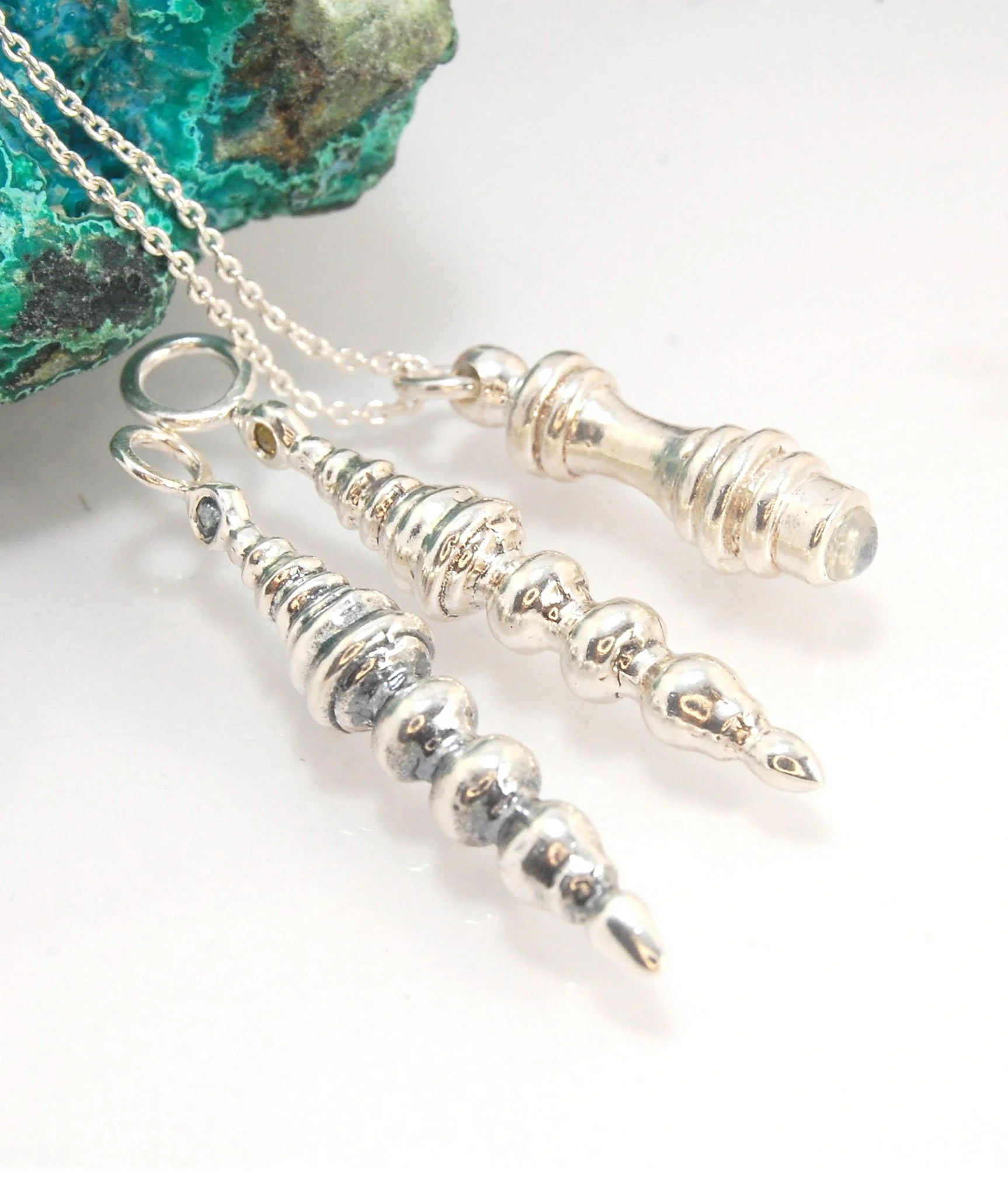 Seashell Pendulum Sterling — SUSAN McDONOUGH JEWELRY Handmade Fine Jewelry