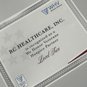 RCHC Supports We Honor Veterans Program — RCHC