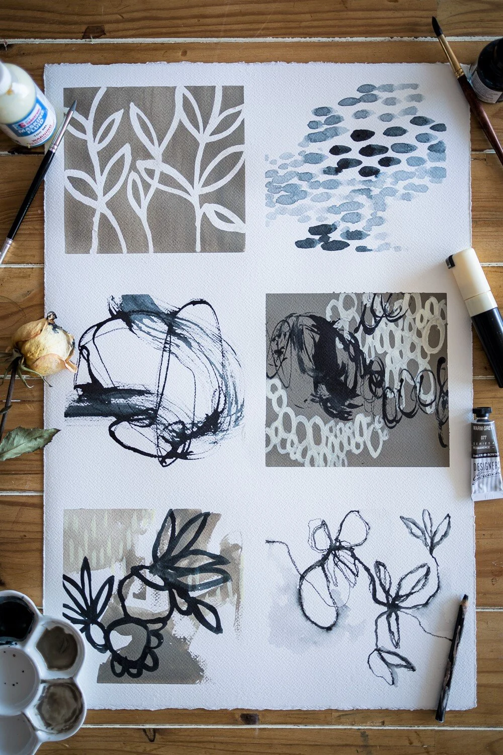 Modern Mixed Media — LAURA HORN ART