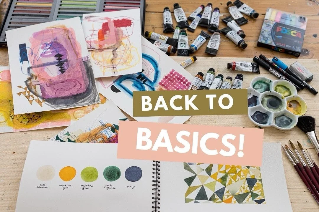Easy Ways to Start a Sketchbook Page | Mixed Media Demo — LAURA HORN ART