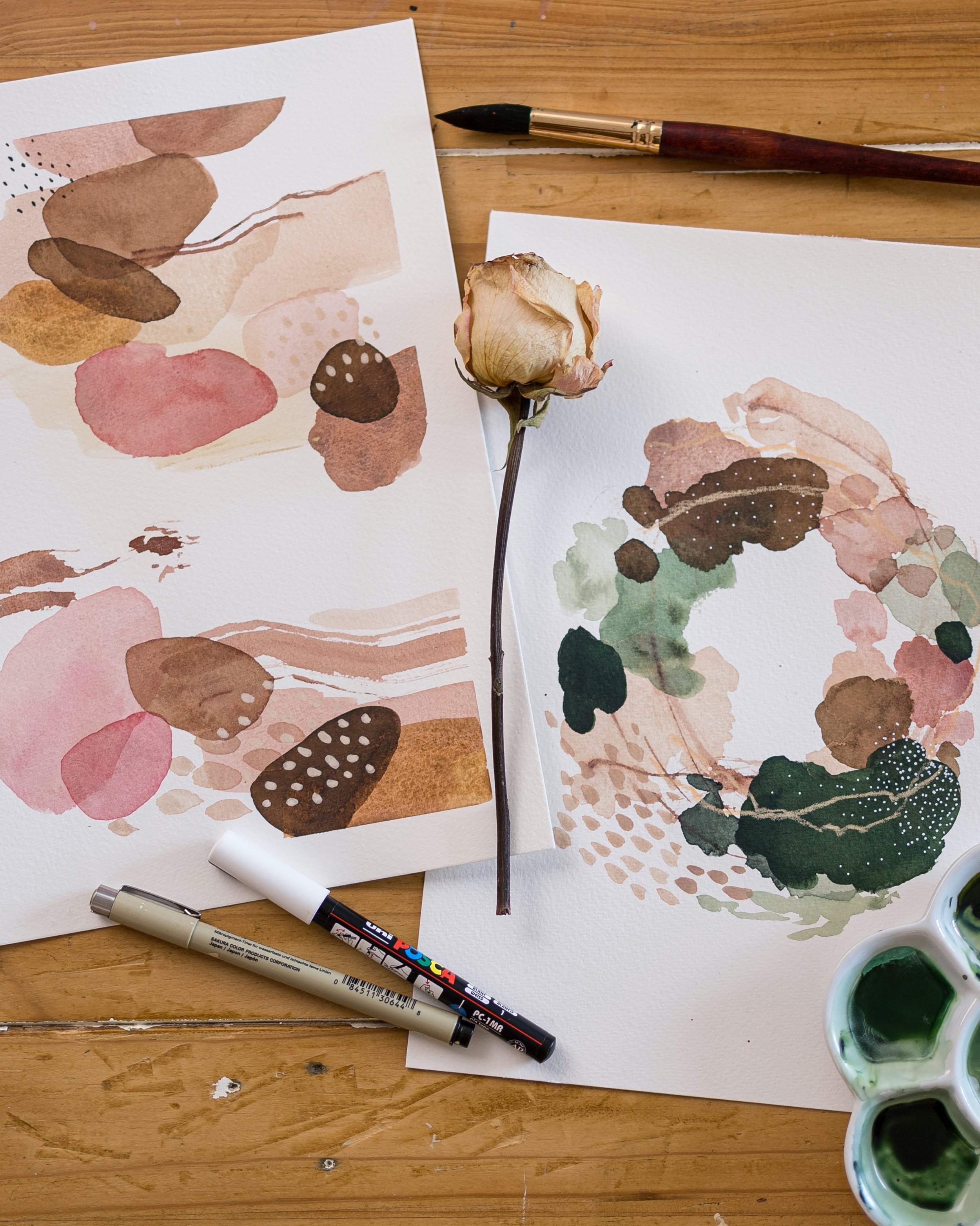 Modern Mixed Media — LAURA HORN ART