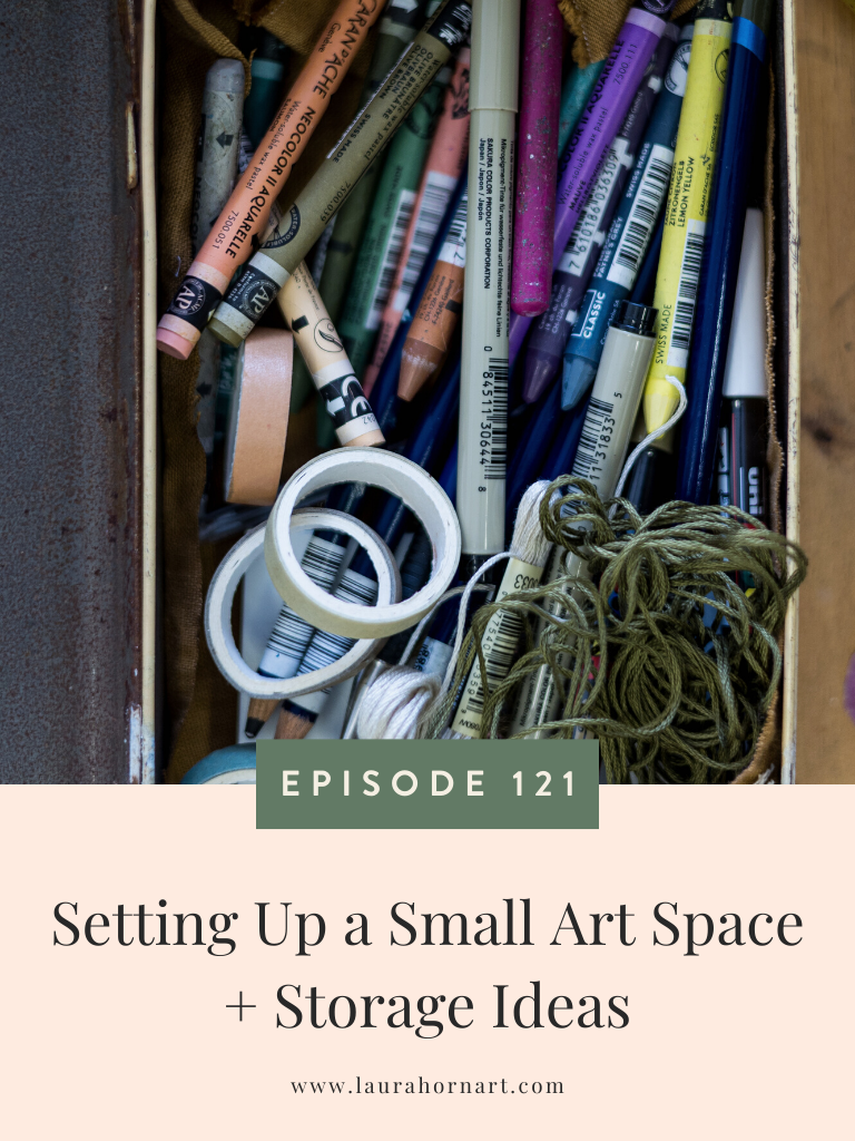 Setting up a Small Art Space + Storage Ideas — LAURA HORN ART