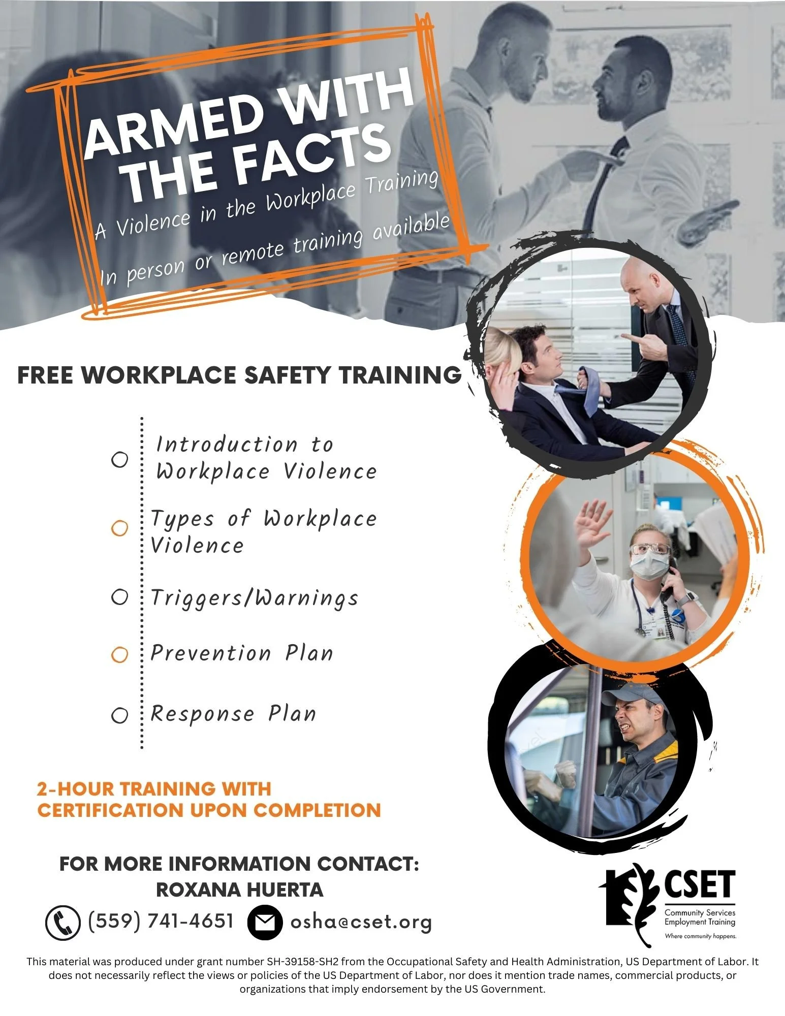 FOR IMMEDIATE RELEASE: Free Workplace Safety Training Armed with the ...
