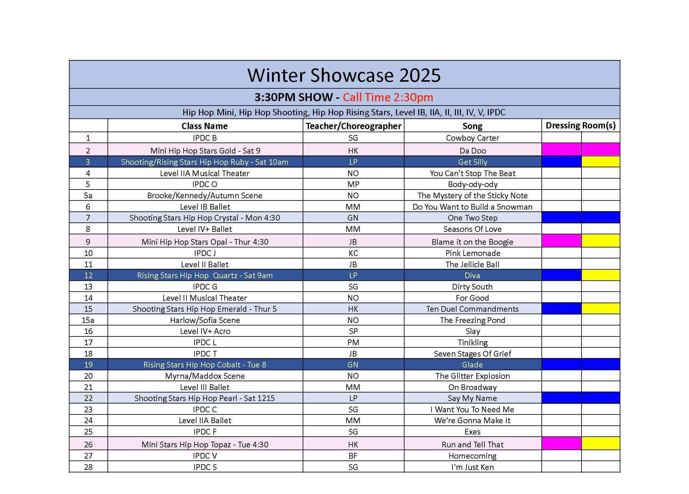 Winter Showcase 2025 — Intrigue Dance