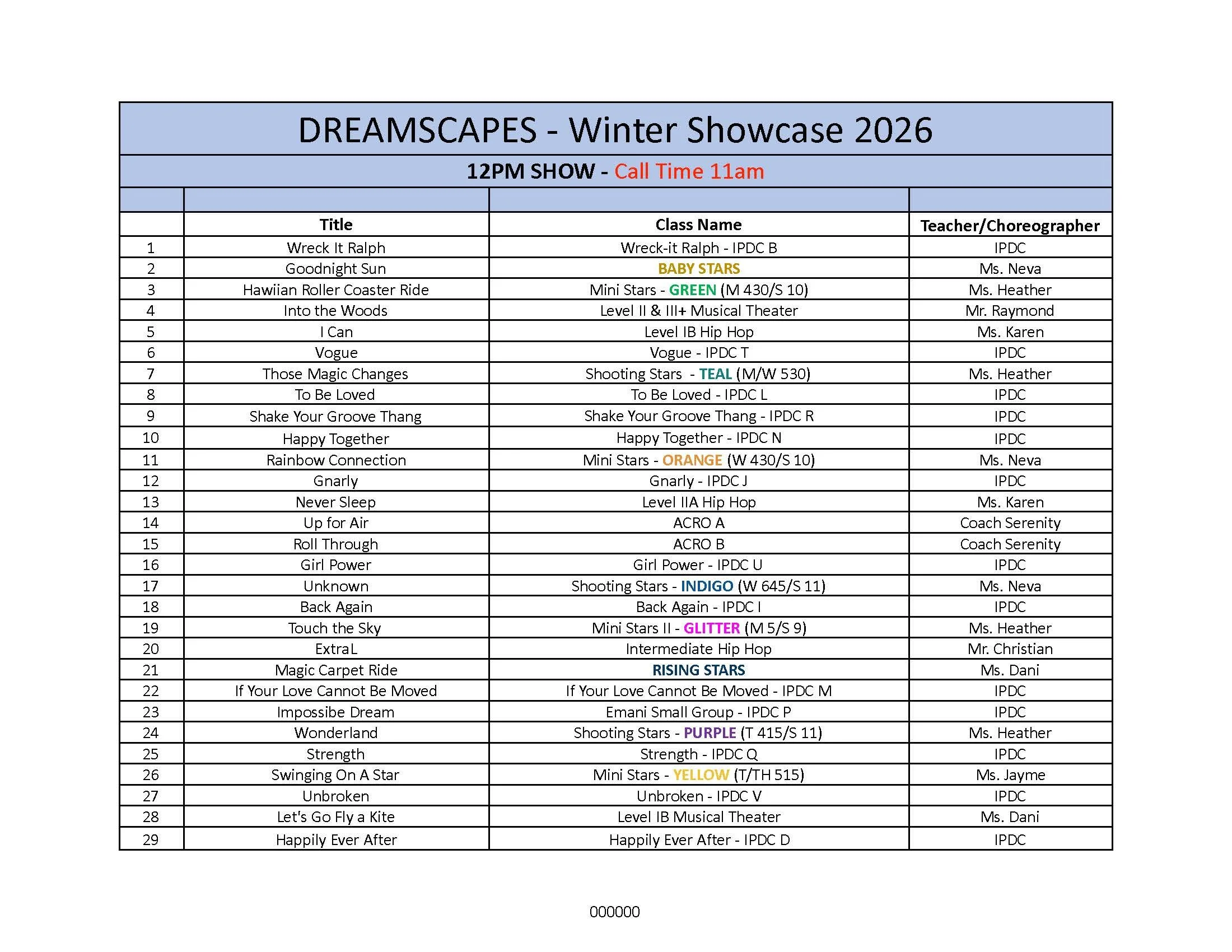 Winter Showcase 2026 — Intrigue Dance