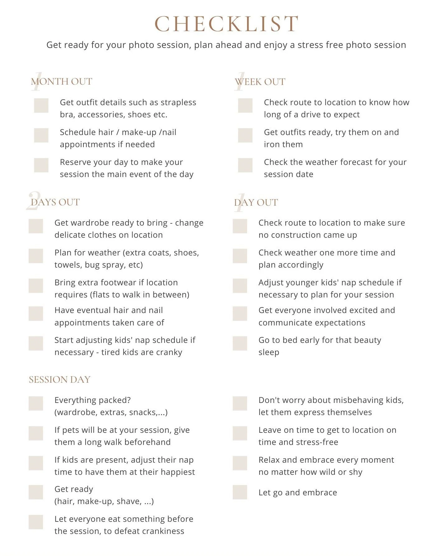 How to prepare and style for your photo session — Heartfelt ...