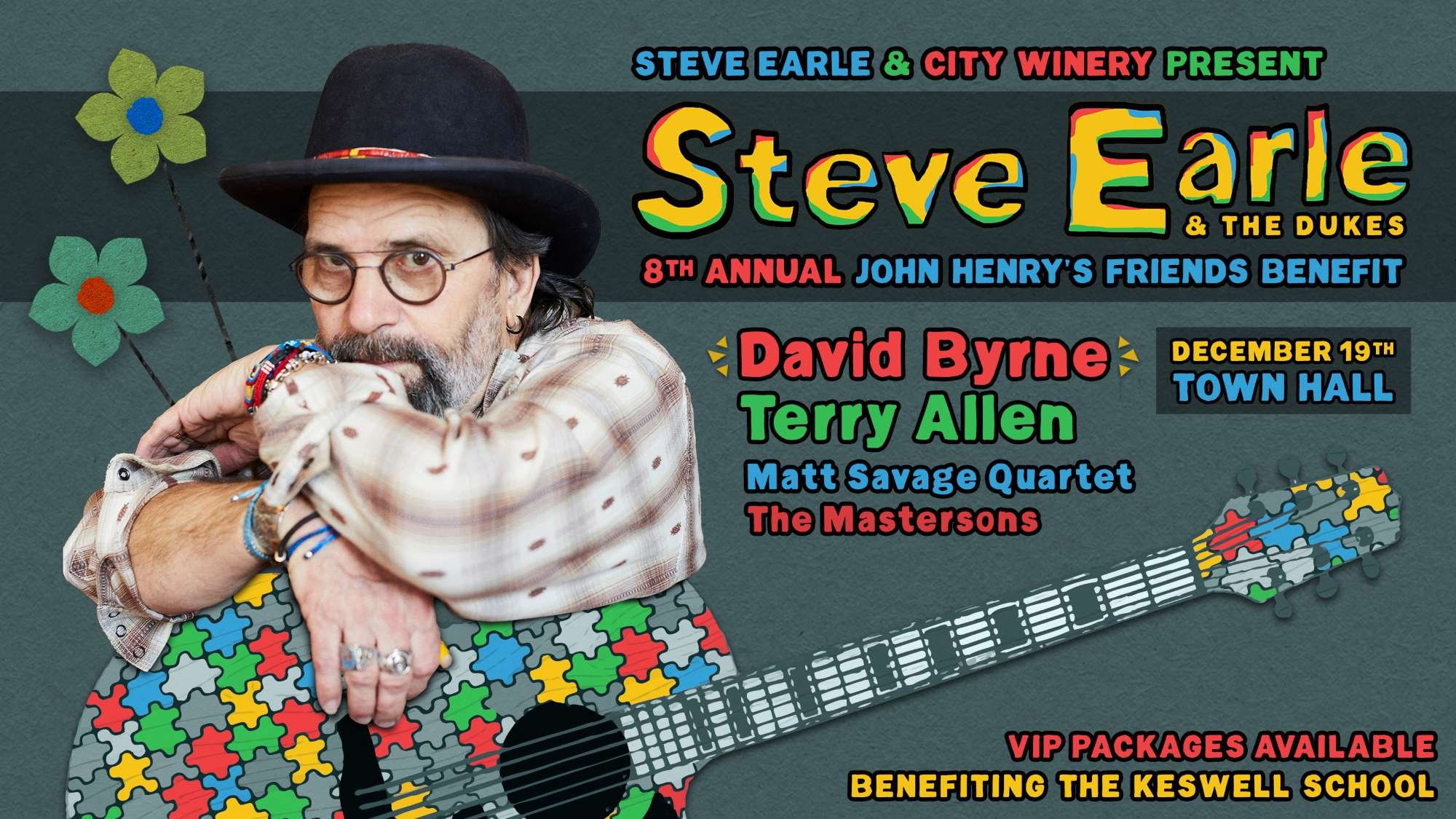 Steve Earle & The Dukes: 8th Annual John Henry's Friends Benefit — The ...